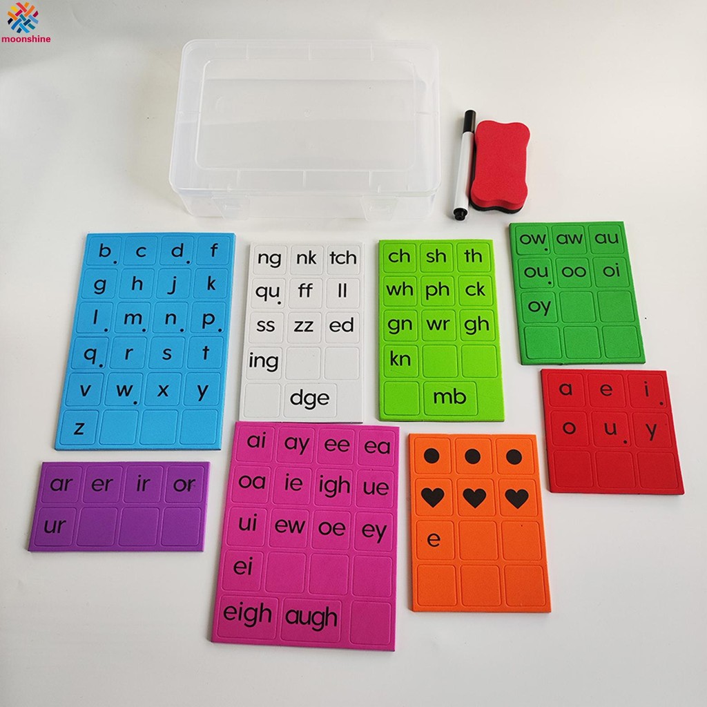 Phonics Word-Building Magnetic Letter Tiles Letter Sounds Phonemic ...