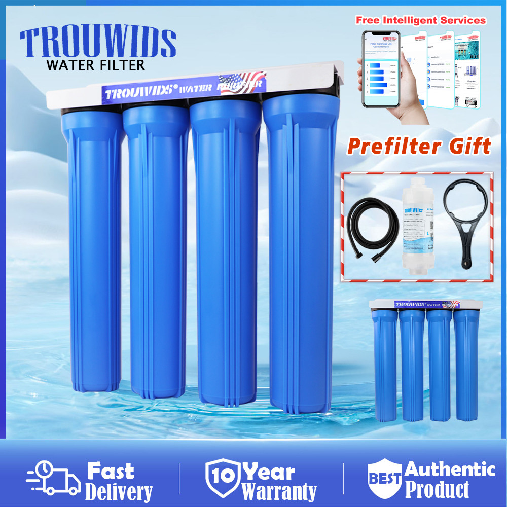 TROUWIDS Alkaline Water Purifier 2/3/4 Stage Leakproof Thicken Water ...