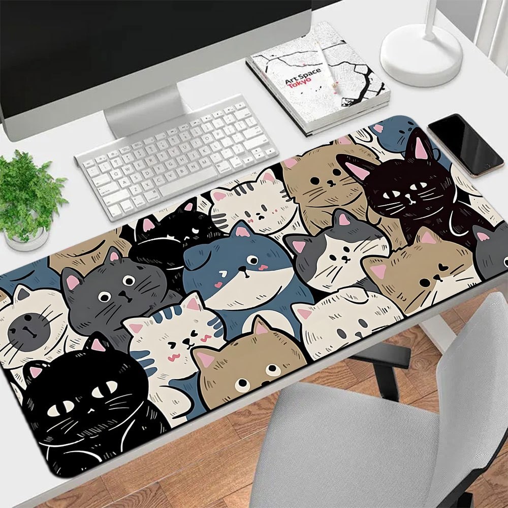 Cute Computer Mouse Pad Non-Slip Desk Pad Mat Gaming Mat Keyboard Mat ...