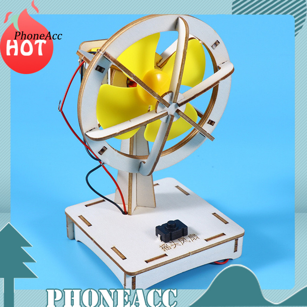 Science Experiment Kit for Kids Wooden Electric Fan Model Kit Diy ...