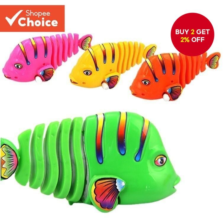Winding Swinging Fish Clockwork Swinging Cartoon Fish Winding Toy Fish ...