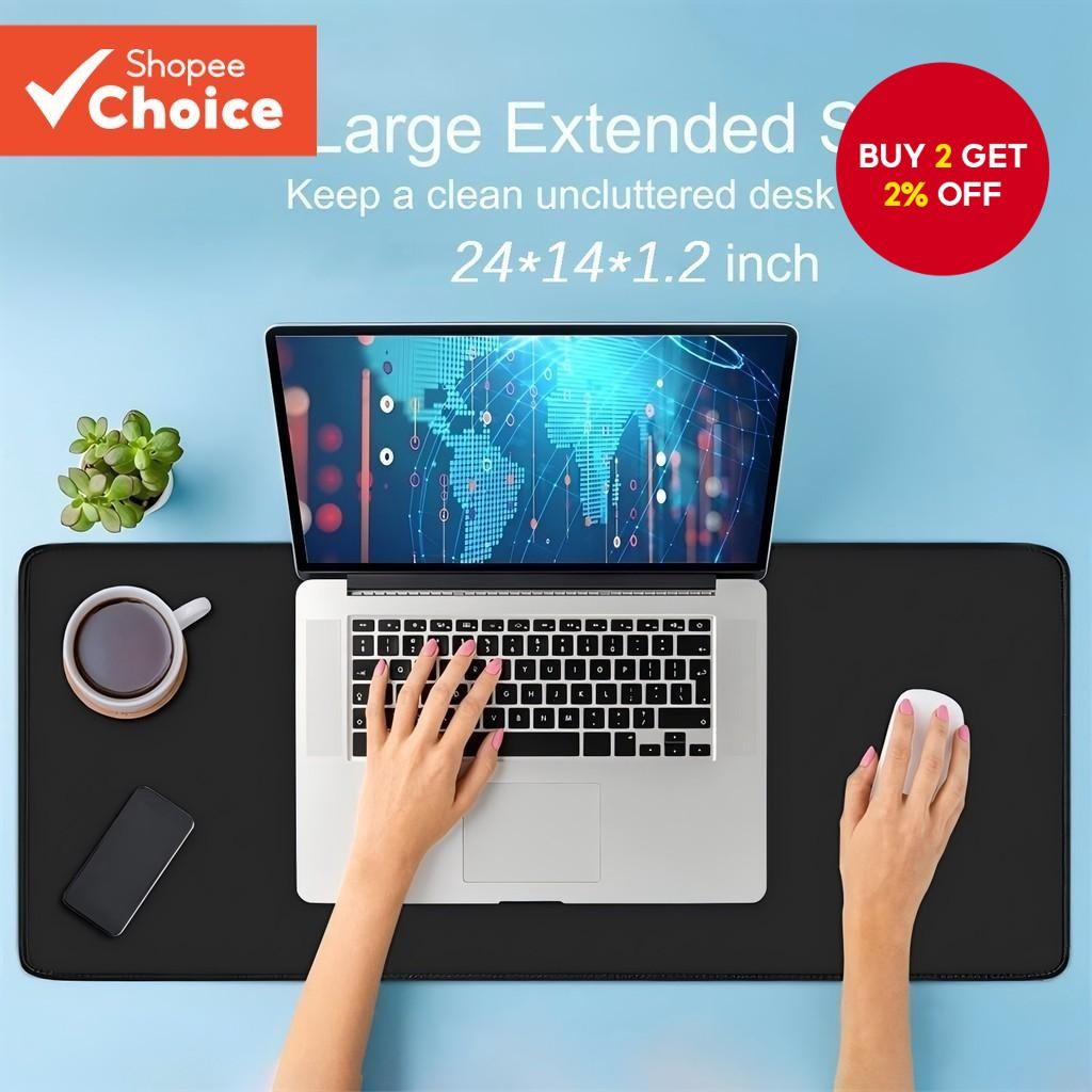 Black Mouse Pad Gaming Mousepad Large 600x350mmx3mm Pad with Quality ...