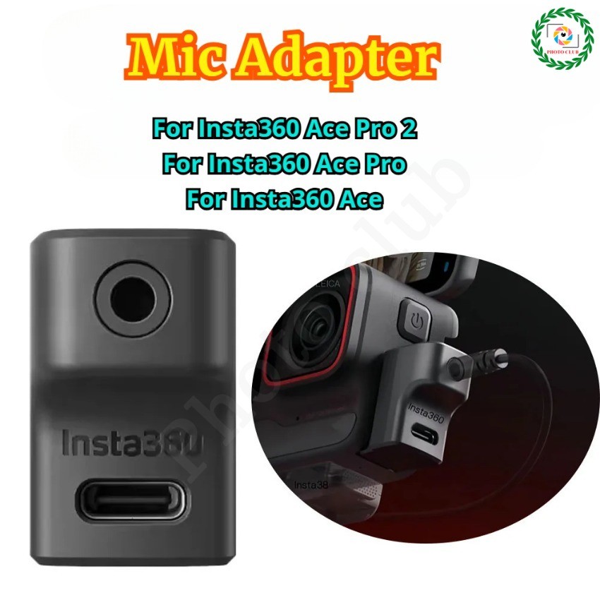 Mic Adapter For Insta360 Ace Pro 2 Microphone Adapter With Type-C ...