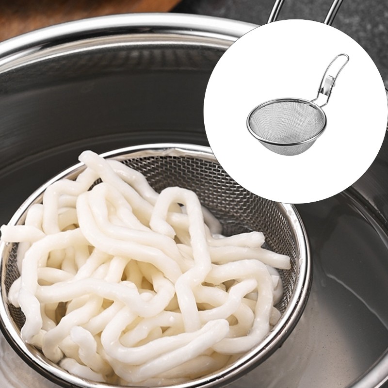 LIVI Multipurpose Stainless Steel Strainer Fine Mesh Filter Hanging ...