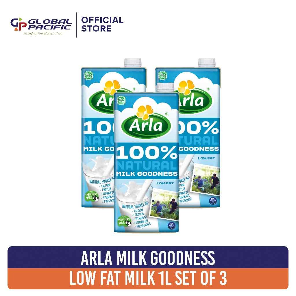 Arla Milk Goodness Low Fat Milk 1L Set of 3 | Shopee Philippines