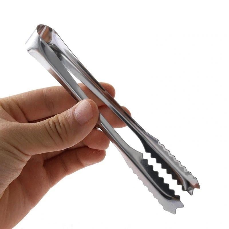 Stainless Steel 5 inch Ice Tong Lightweight Kitchen Serving Tongs Sugar ...