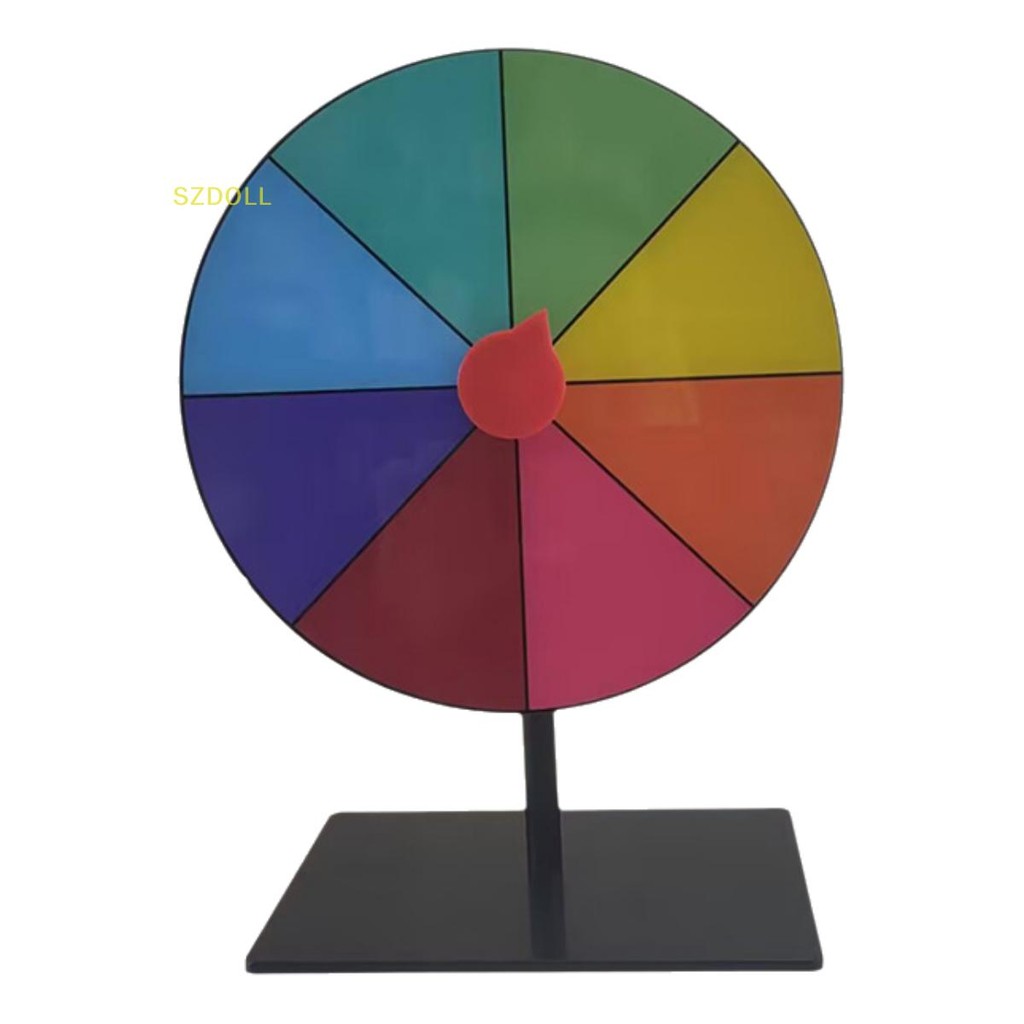 [cxSZDOLL] 1 Set Color Roulette Wheel Tabletop Prize Wheel Dry Erase ...