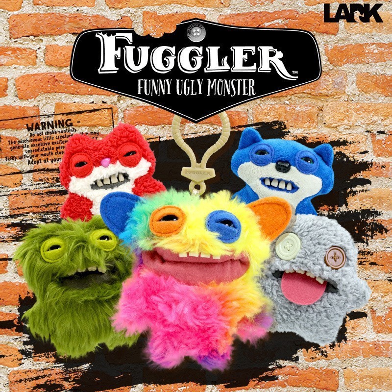 Genuine fuggler Tooth Monster Charm Pocket Baby Ugly Cute Plush Doll ...