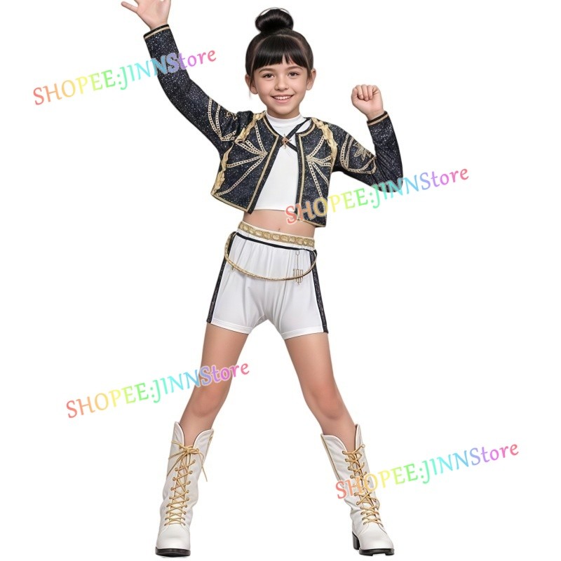 -JINN-Kid Size KPOP DEMON HUNTERS RUMI ZOEY MIRA Cosplay Costume&Wig ...