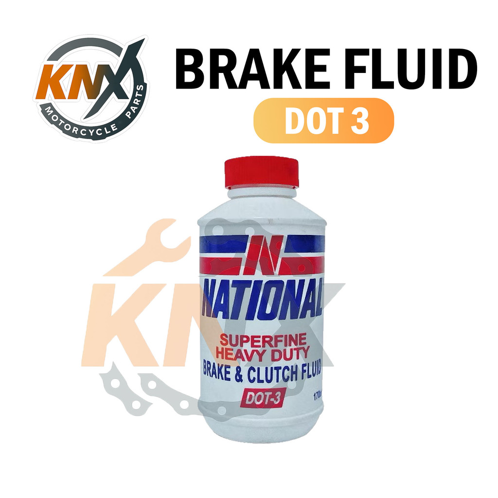 National Brake & Clutch Fluid DOT 3 Superfine Heavy Duty (170ml / 300ml ...