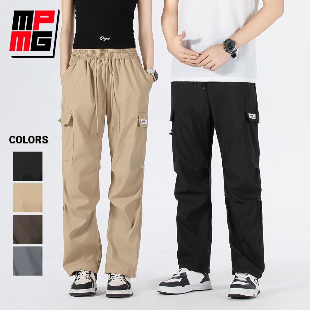 MPMG 4 Pockets Cargo Patch String Pants For Men And Women Unisex ...