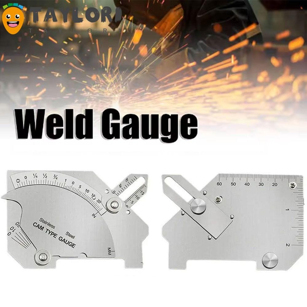 TAYLOR1 Cam Type Weld Inspection Ruler, Inch/mm Adjustable Fillet Weld ...