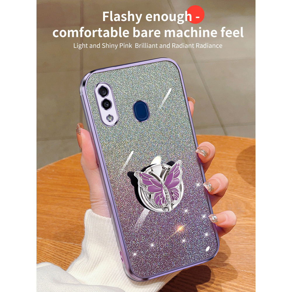 Casing Samsung A20 Samsung A30 phone case features a soft gold edged ...