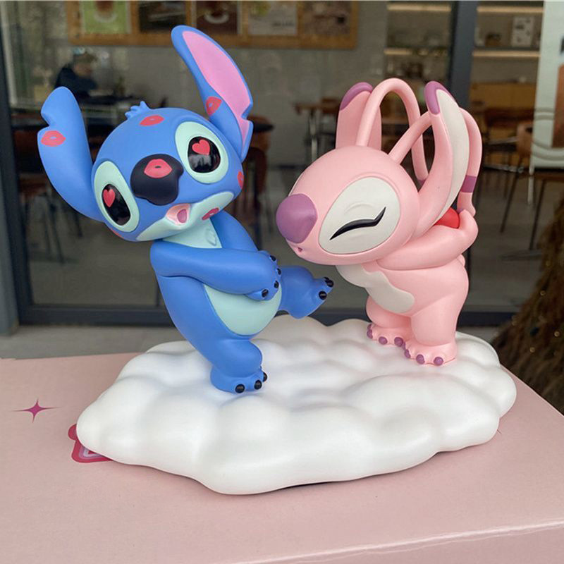 Angel Stitch Couple Companion Doll Figure Model Collection Decoration ...