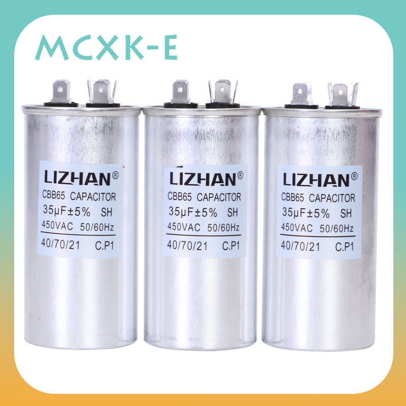 CBB65 Motor Capacitor Air Conditioner Compressor Start Capacitor 450V AC 5UF 6UF 15uF 20uF 25uF ...