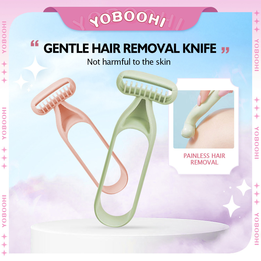 YOBOOHI Hair Knife Without Feeling Mesh Blade Beauty Tool Armpit Hair ...