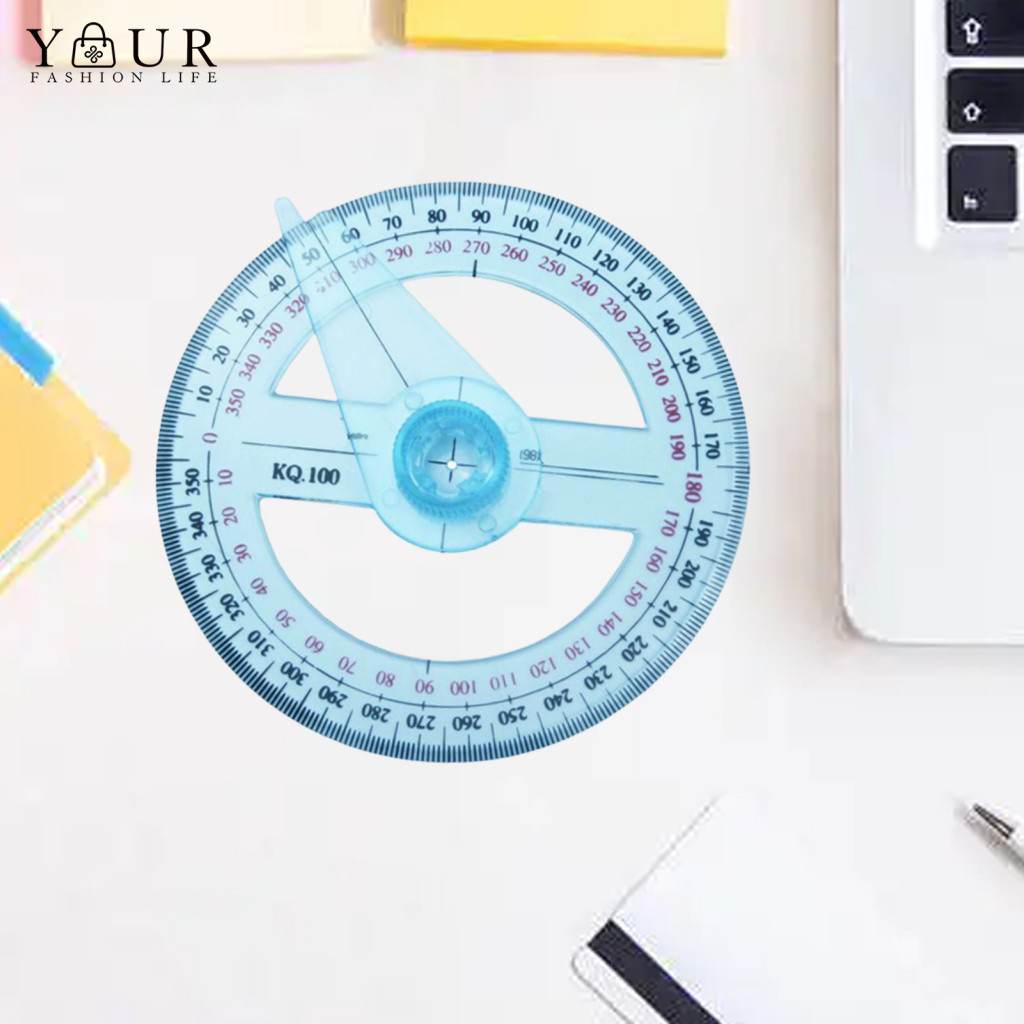 Youxp Protractor Ruler Rotatable Easy to Read Portable Clear Scale Wide ...