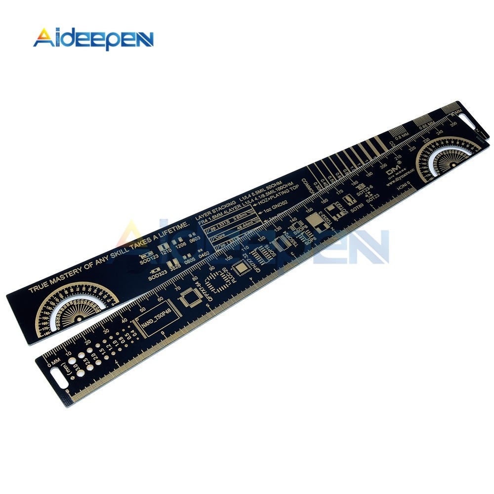 RQ+＞25CM 10 Inch PCB Ruler For Electronic Engineers Measuring Tool PCB ...