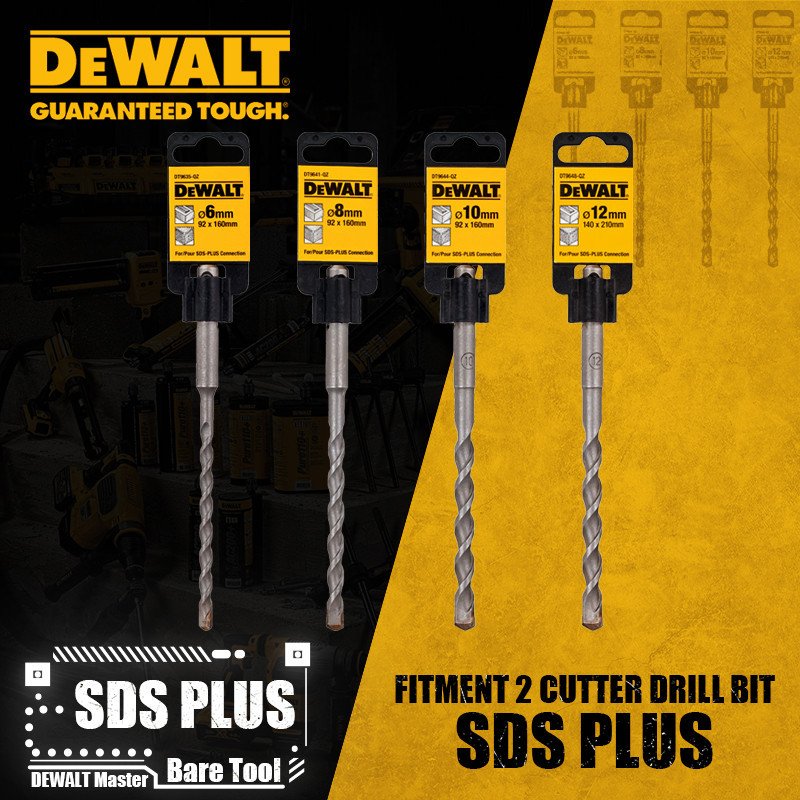 DEWALT DT9635 DT9641 DT9644 DT9648 SDS Plus Fitment 2 Cutter Drill Bit Power Tool Accessories ...
