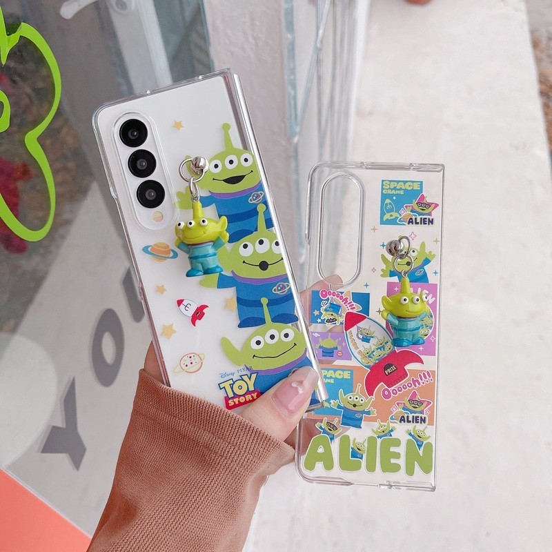 Toy-Story Alien Doll Clear Hard Case For Samsung Galaxy Z Fold 6 5 4 3 ...