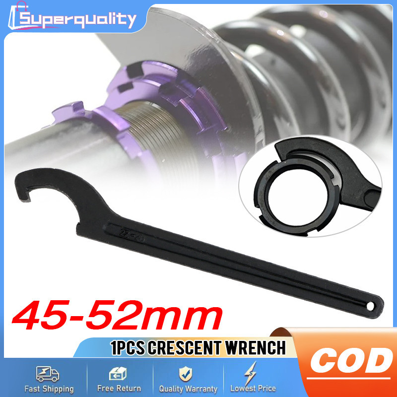 45-52mm Crescent Hook Head Round Nut Spanner Hand Tool Stainless Steel ...