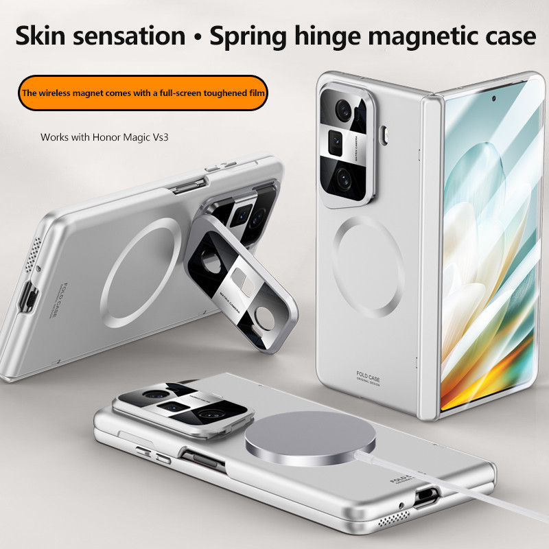 Skin Feel Leather Hinge Protection Case For Honor Magic Vs3 V3 Spring ...