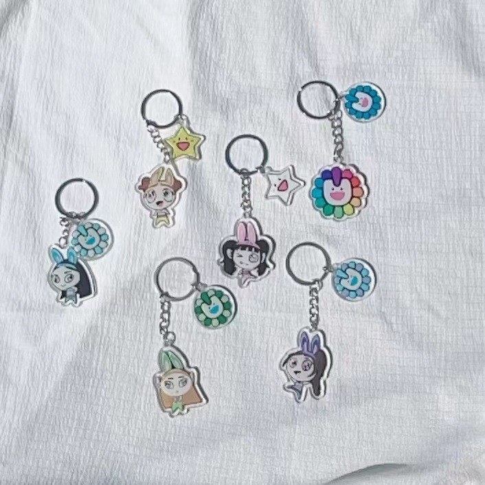 New Kpop Idol NWJNS Murakami Keyring Acrylic Keychains | Shopee Philippines