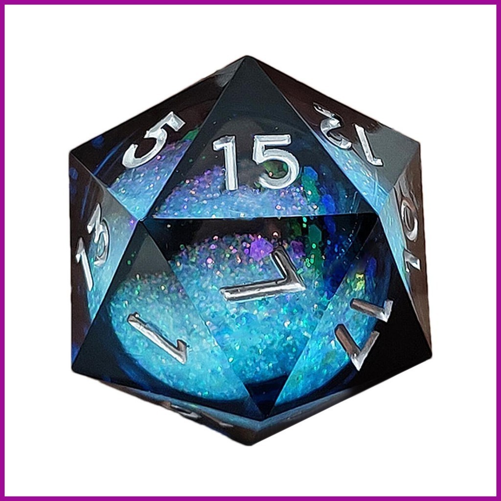 Liquid Core Quicksand Resin Liquid Core Edged Resin D20 Polyhedral ...
