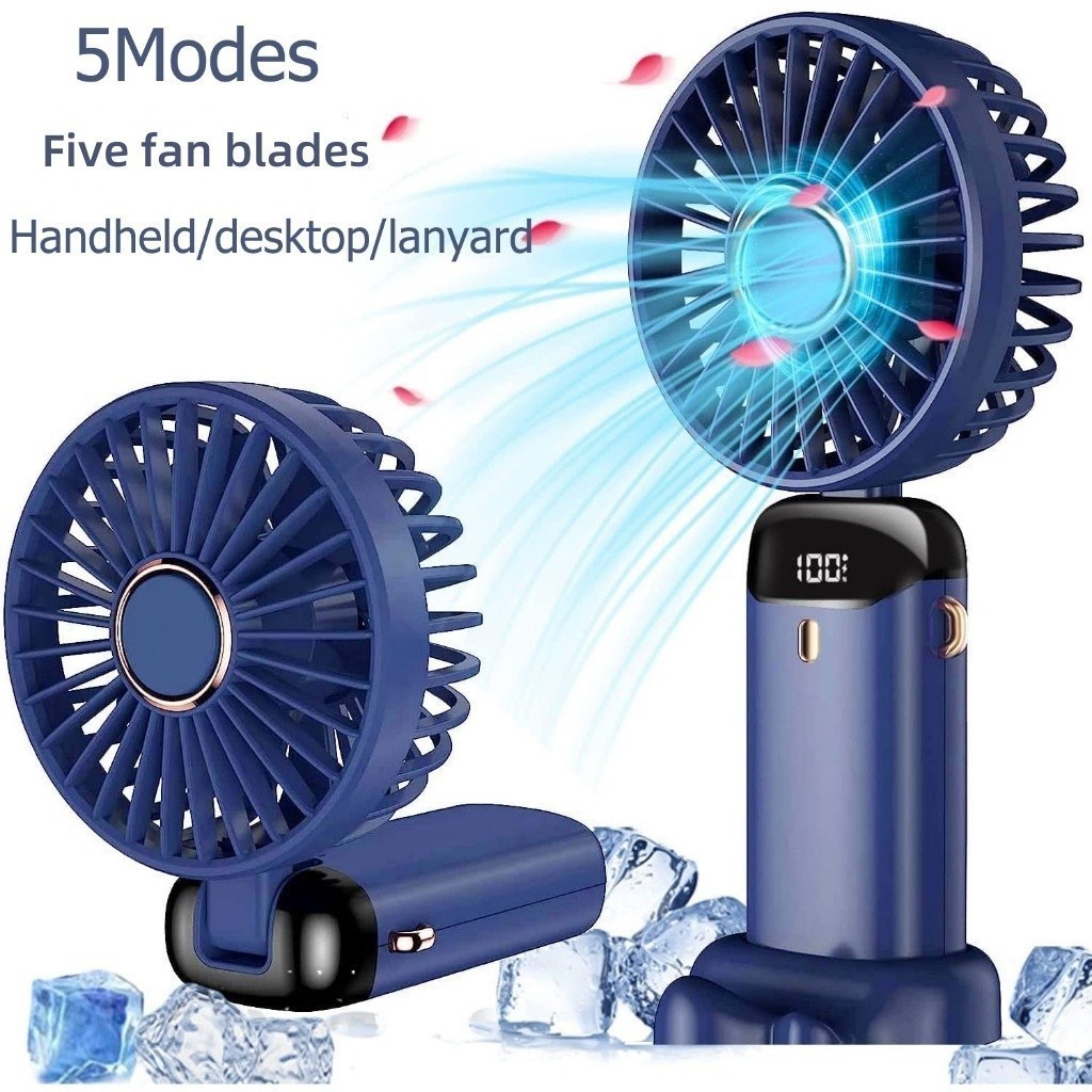 Mini Fan Rechargeable Portable 6000mAh Air Cooler Handheld Jet Fan ...