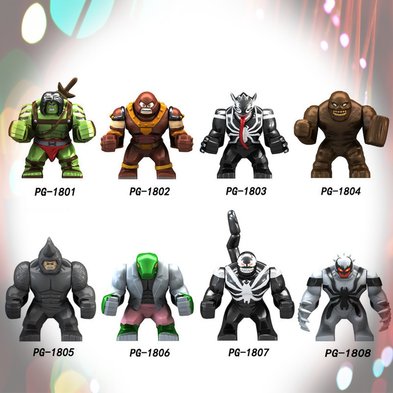 Movie Mini Character Marvel Heroes Series Hulk Mud Face Assembly Mini ...