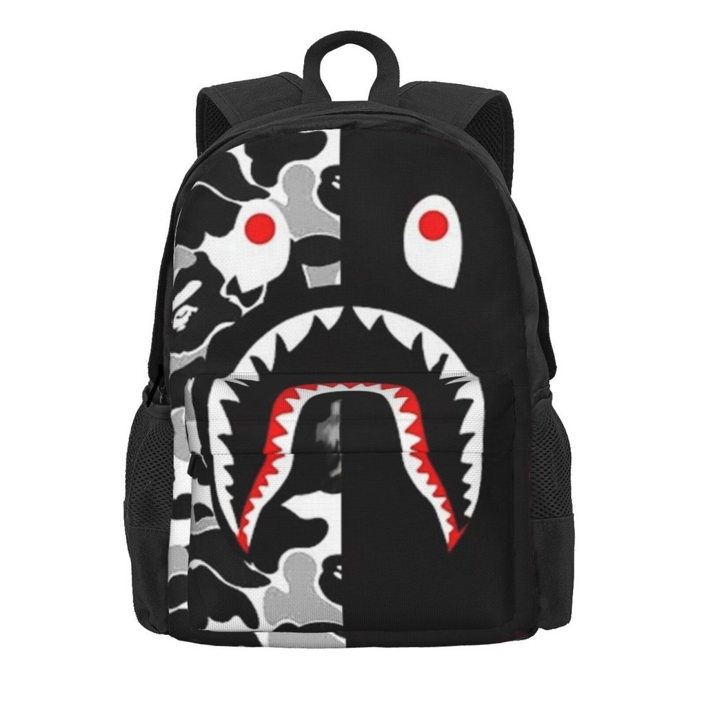 Bape Backpack 17 Inch Anime Elementary Middle School Laptop Backpack ...