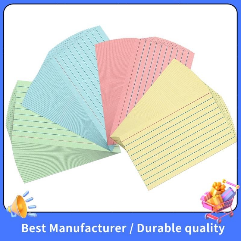 300 Sheets Colored Index Cards 3x5Inch Ruled-Lined Note Cards Color ...