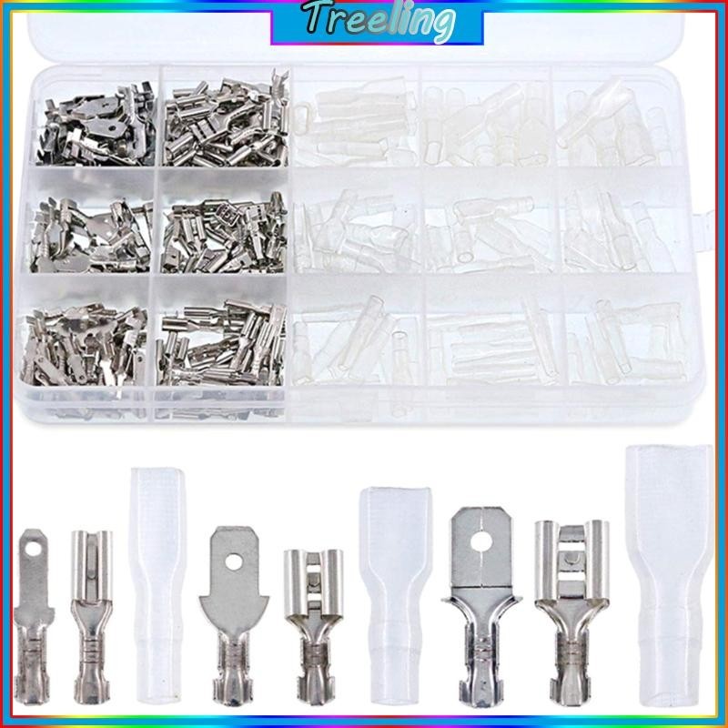 Treeling 360pcs 2 8 4 8 6 3mm Cable Connector Assortment Essential ...