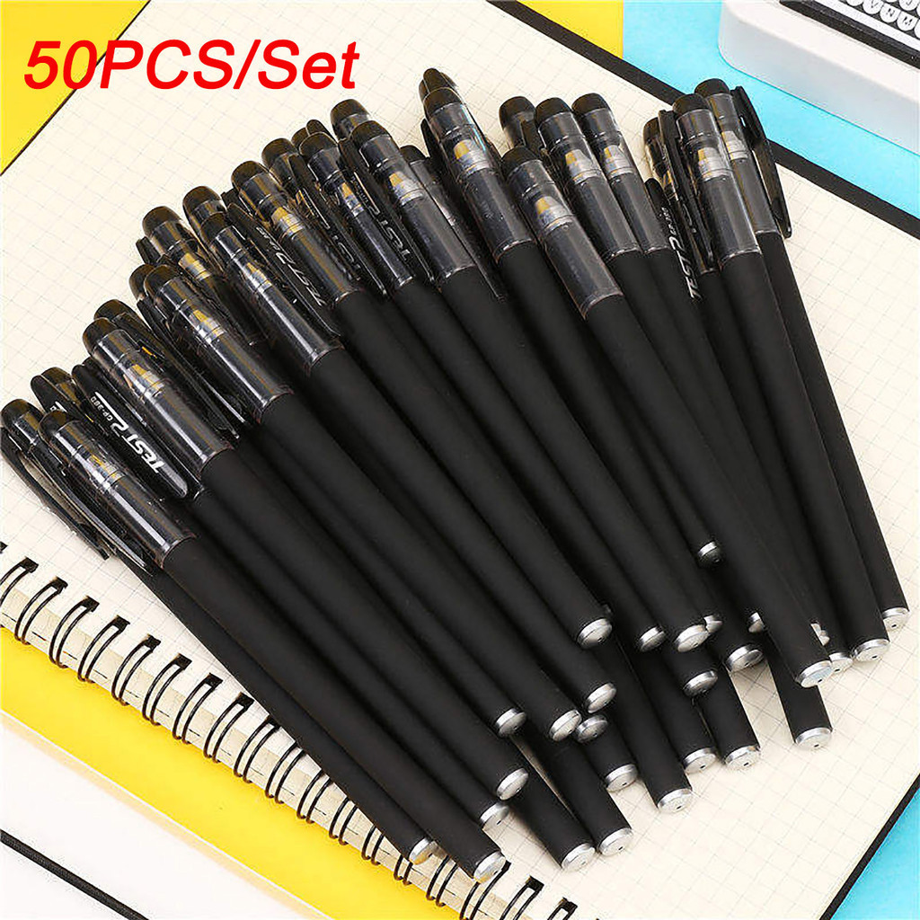 50 Pcs 0.5mm Test Brand Pens Ballpoint Pens Black Replaceable With ...