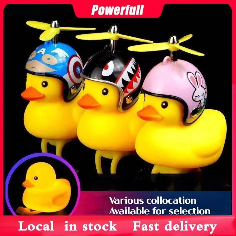 Motorcycle Rubber Cute Ducks With Paddle Mini Duckling Hanging bike ...