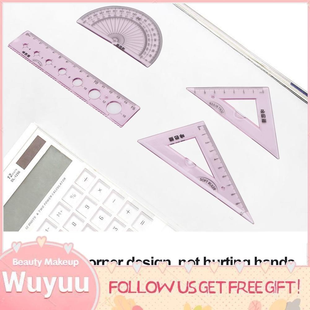 Wuyuu Protractor for Kids Rulers Transparent Cute Architects Engineers ...