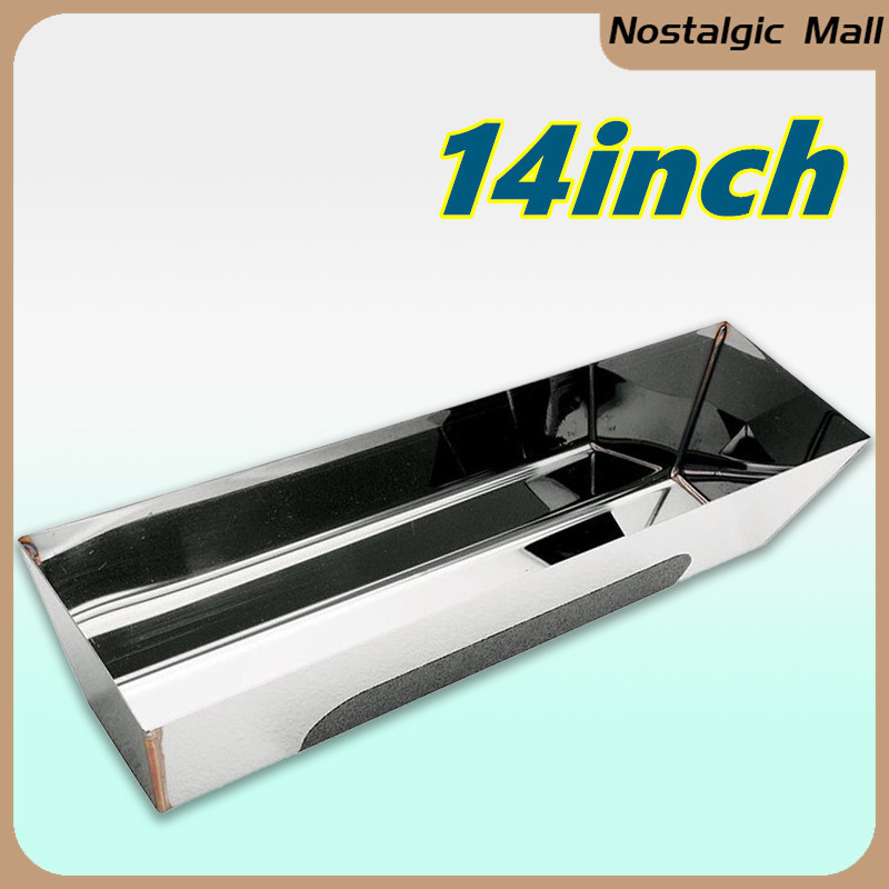 14Inch Stainless Steel Putty Pan Heavy Duty Wall Plastering Mud Pan ...