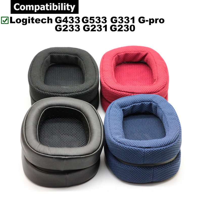 1 Pair Ear Pad for Logitech G433 G233 G-PRO G533 G230 G231 G331 ...