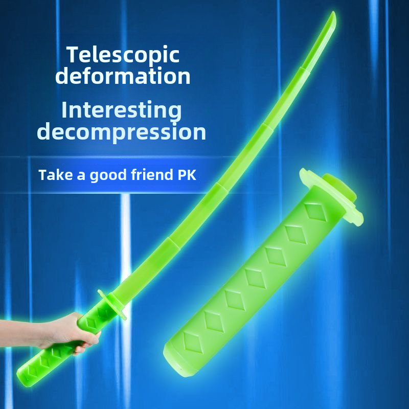 70cm Katana toy cosplay Demon Slayer 3D Printed Scalable fluorescence ...