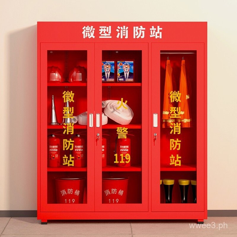 Miniature Fire Station Fire Equipment Full Set Outdoor Floor Cabinet ...