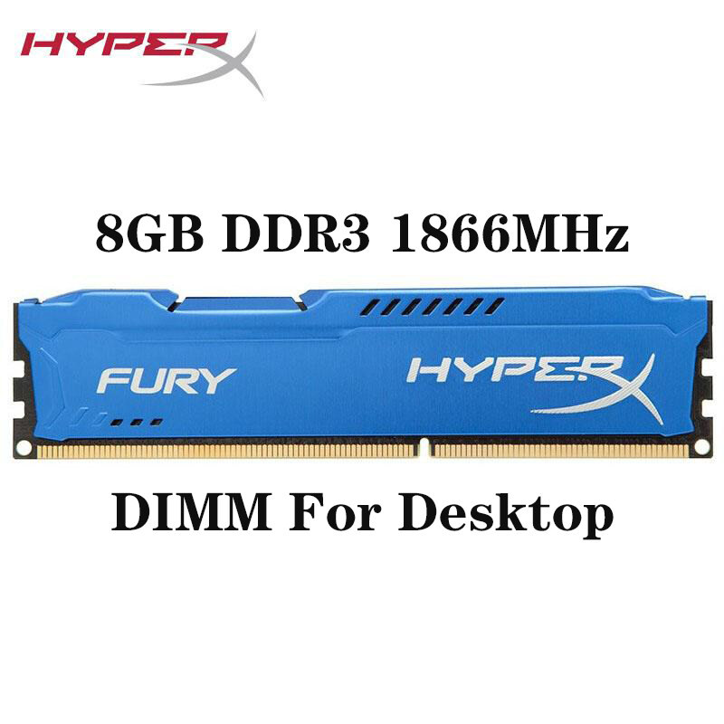 nxp-HyperX FURY 8GB DDR3 1866MHz PC3-14900 Memory Module RAM Long DIMM ...