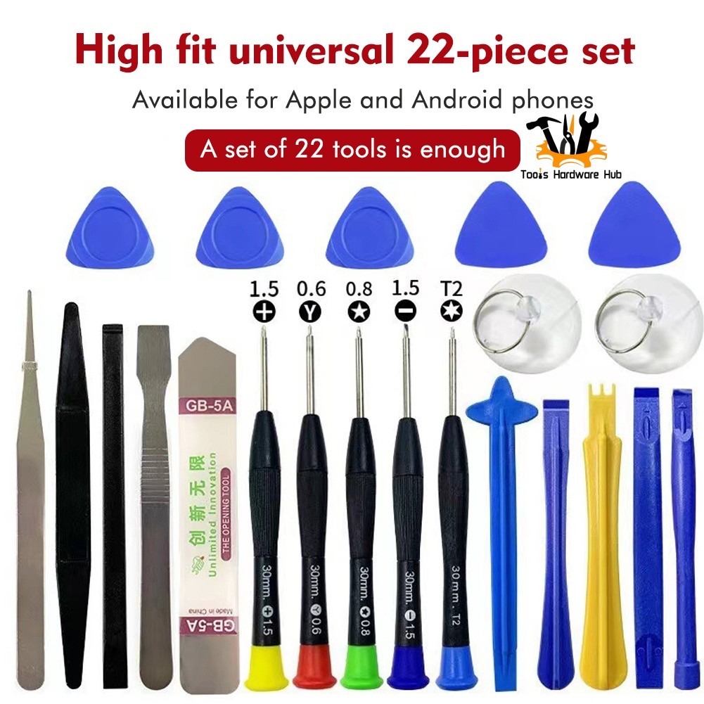 22 in 1 Mobile Phone Repair Tools Kit Watch Opening Disassembly Repairs ...