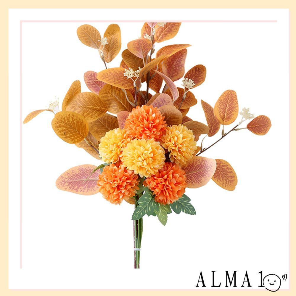 ALMA Chrysanthemum Ball Bridal Party Hydrangea Bouquet Simulation ...