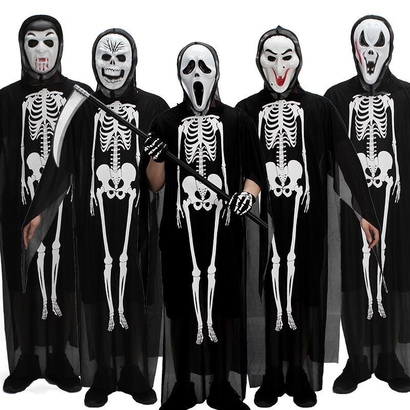 Halloween Adult Ghost Cosplay Costume Skeleton Skeleton Cosplay Ghost ...