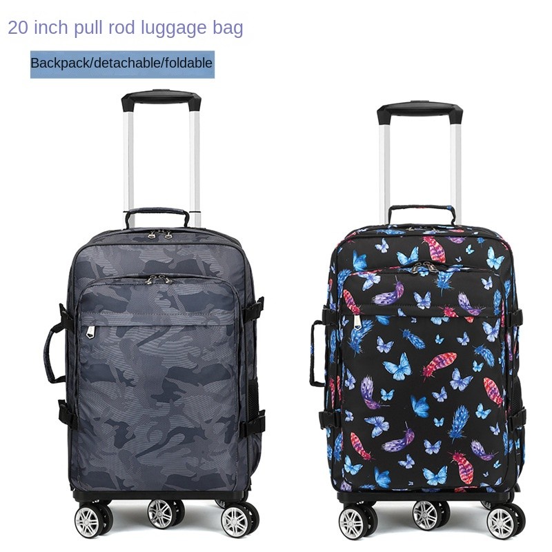 Waterproof Printed Universal Wheel Trolley Cloth Case Women's ...
