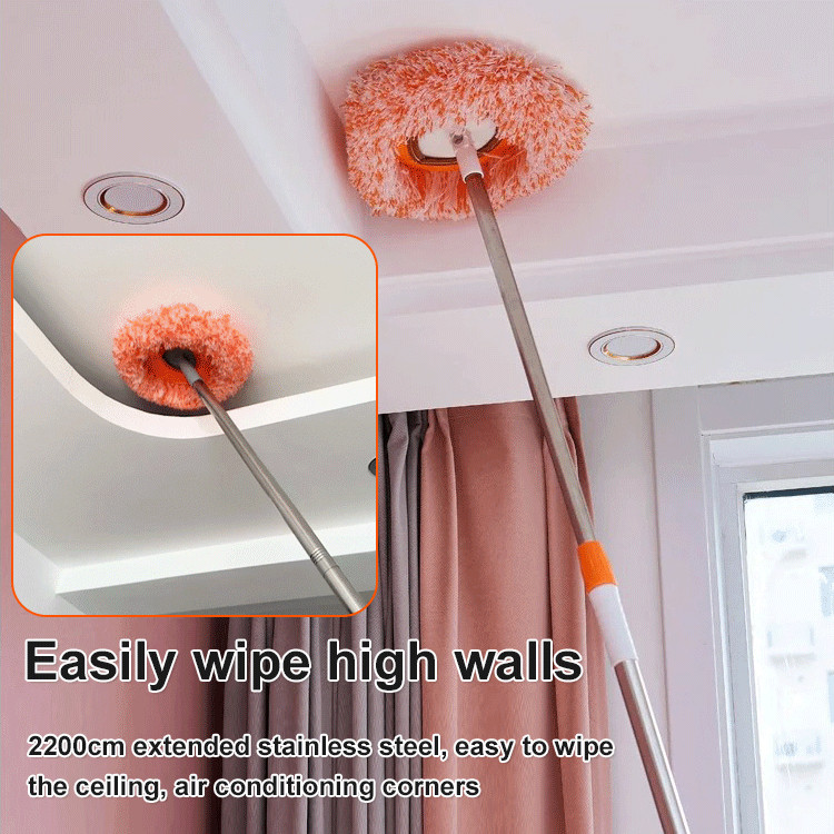 Extendable Long Handle Floor Cleaning Mop 360° Rotating Mop Floor ...