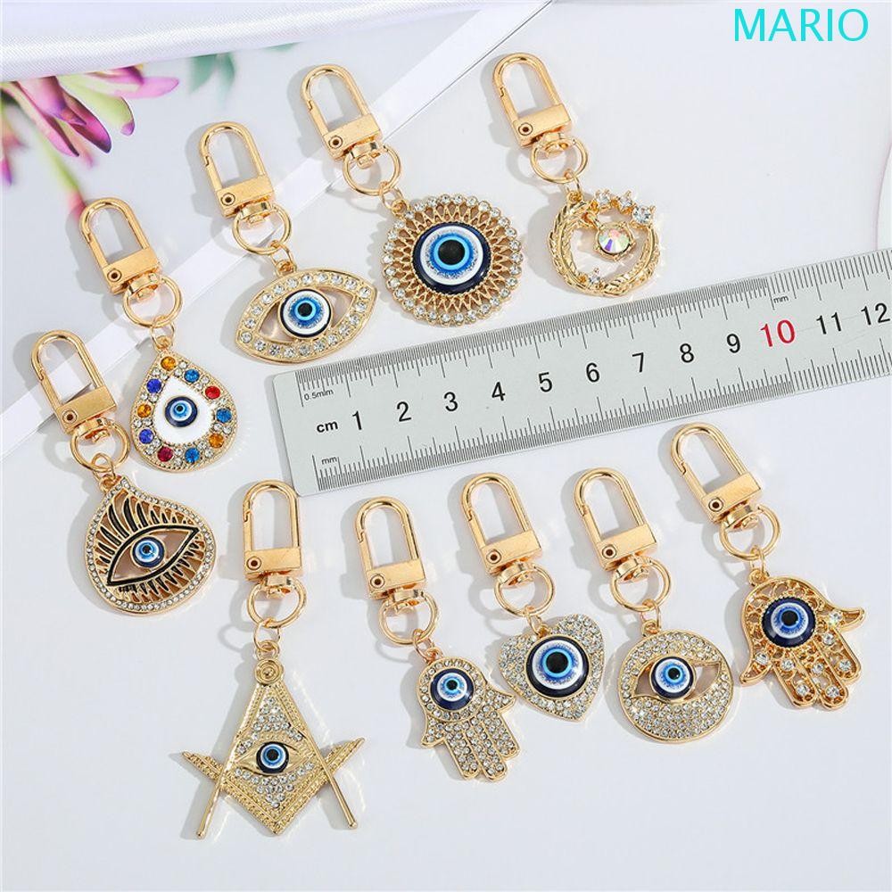 MARIO Evil Eye Keychain Lucky Key Accessories Jewelry Car Keyring Evil ...