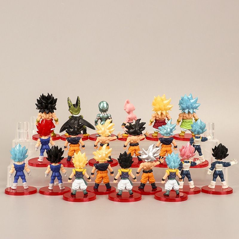 21 Dragon Ball Figures Full Set Son Goku Kacarot Vegeta Demon Buuu ...