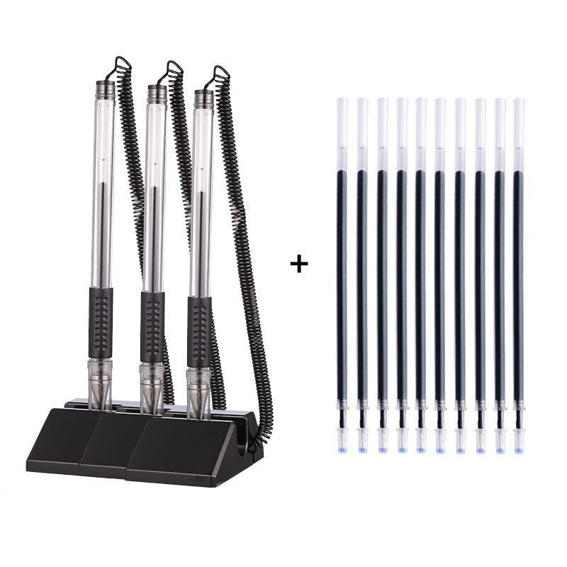 3Pen+10Refill Set Desktop Pen Replaceable Refill Bank Hospital Hotel ...