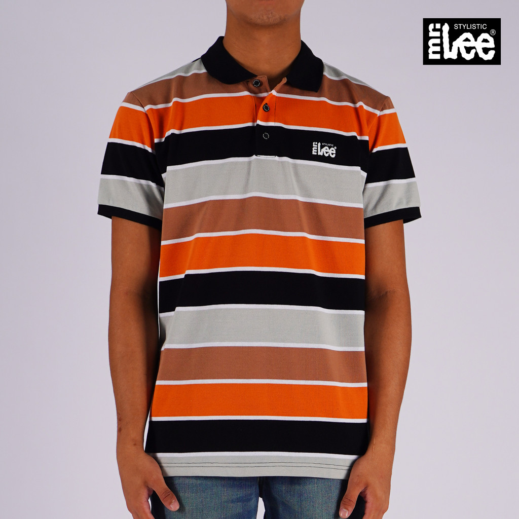 Stylistic Mr. Lee Men's Basic Collared Semi body Fit 99156 (Black ...